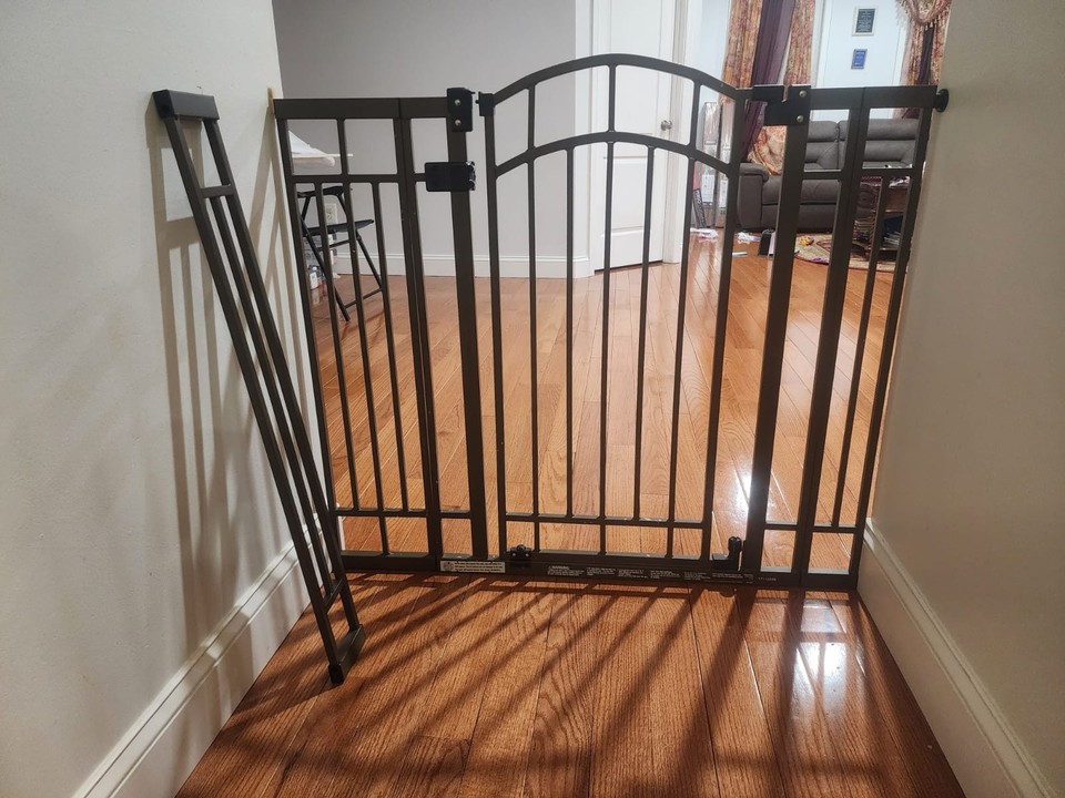 Iron Baby Safety Gate Baby Gate for Doorways Pressure Mounted | eBay