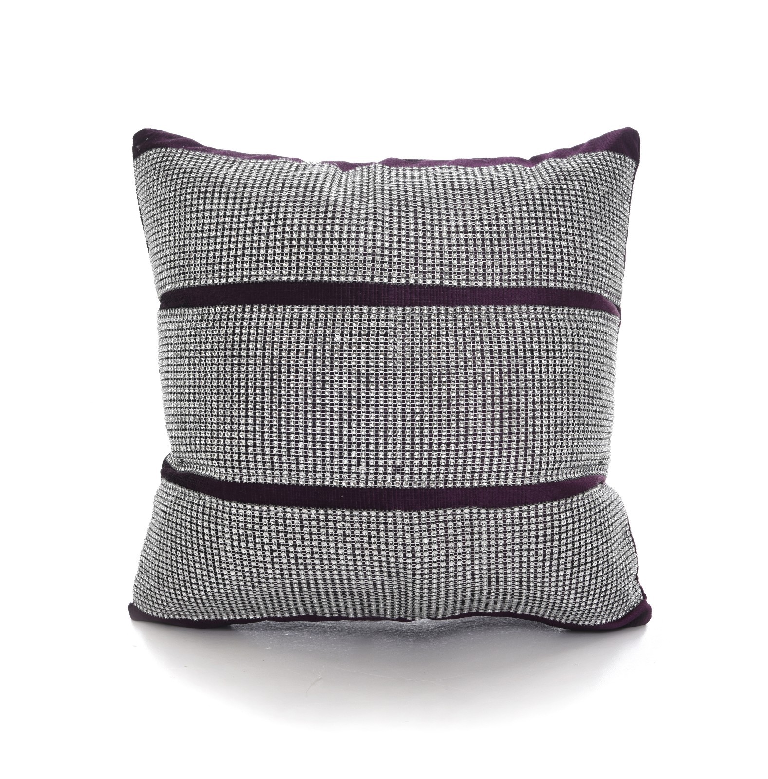 Modern Fancy Beautiful Pair of Cushion Covers 2 Tone and Diamante Size ...