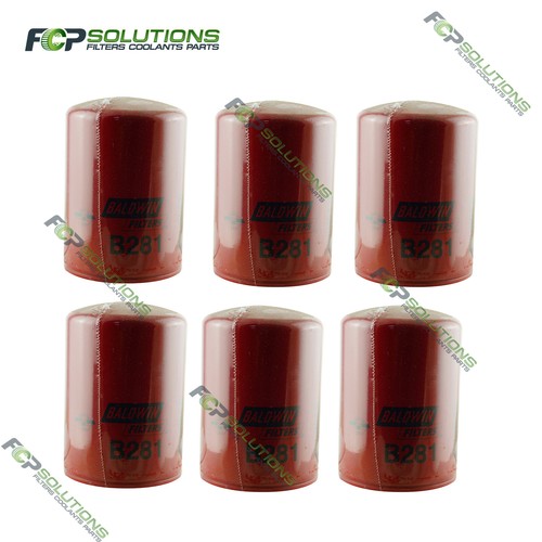 6 x B281 Baldwin oil Filter - Xref C1902, Z141, P550166, LF3315, 51592 ...