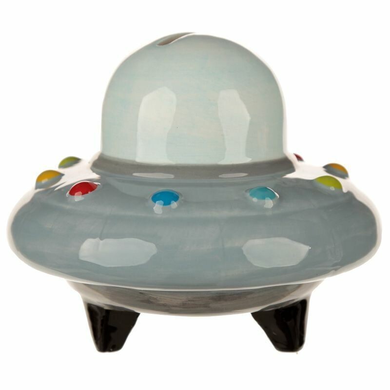 Space Cadet, Flying Saucer Money Box | eBay UK