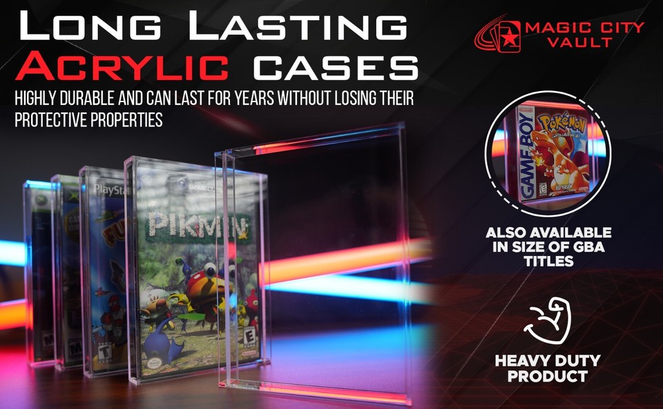 Acrylic UV Protected Video Game Display Case- N64, NES, Xbox ...