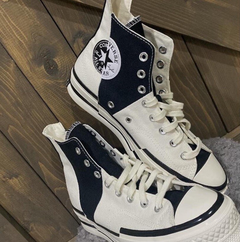 Black+White Splice Converse Chuck Taylor 70 Plus | eBay