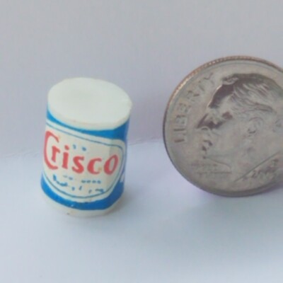 Plastic Crisco Container 1:12 Scale Miniature Dollhouse Food Mini ...