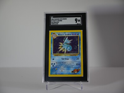 Pokemon Gym Heroes 1st Edition Misty's Seadra 9/132 SGC Grade 9 | eBay