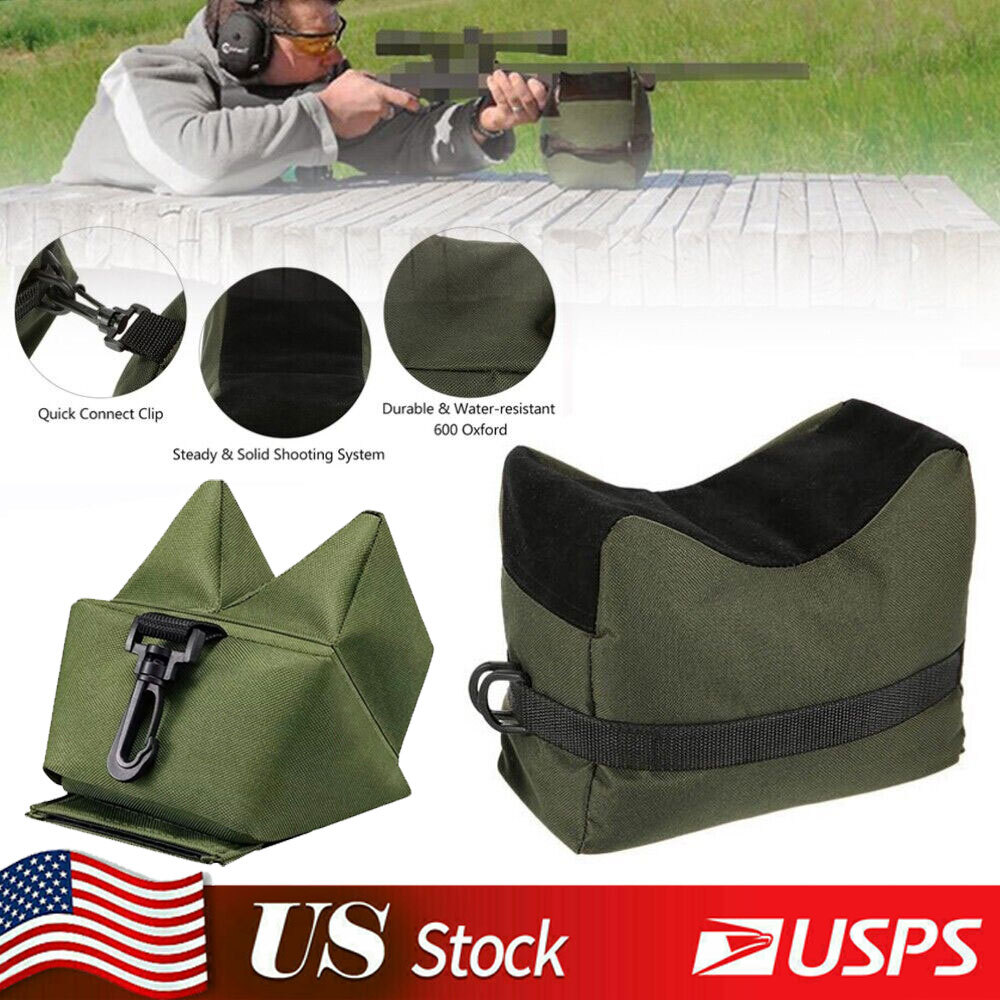 Shooting Hunting Range Sand Bag Combo Set Rifle Gun Bench Rest Stand ...