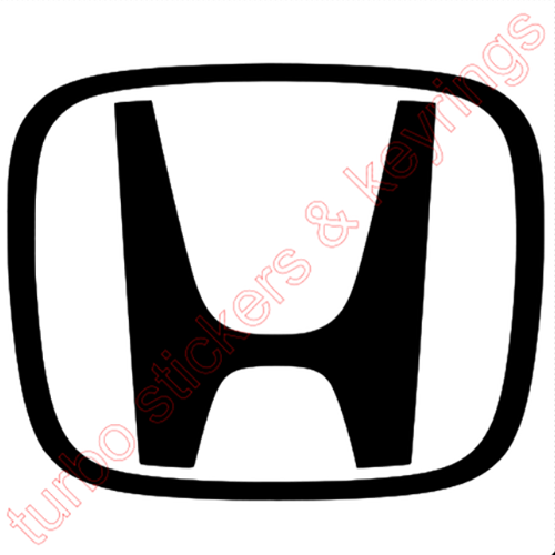 2x HONDA LOGO EMBLEM VINYL STICKER 8 COLOURS CAR TRUCK TRAILER JDM 80MM ...