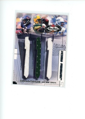 2002 Fleer Box Score Thomas Green Alexander GU Jersey Rack Triple Relic ...