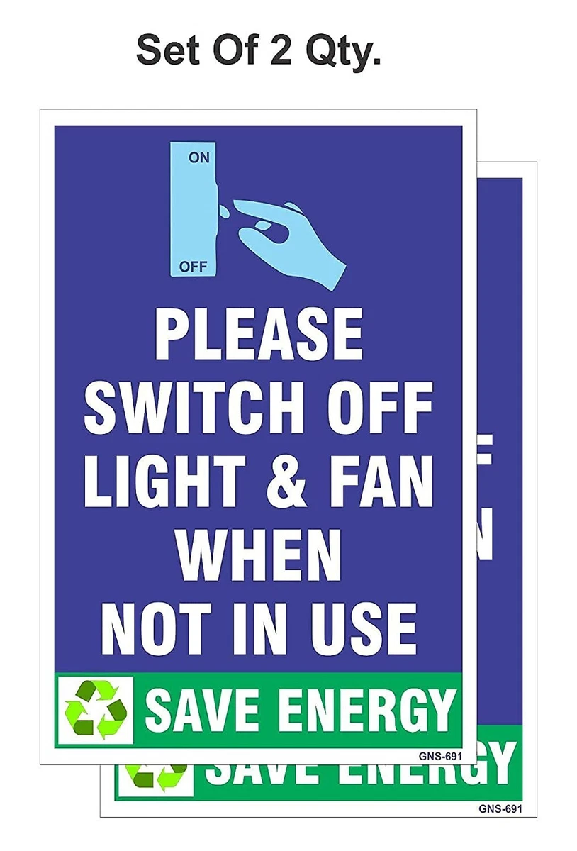 Light Switch Off Signs