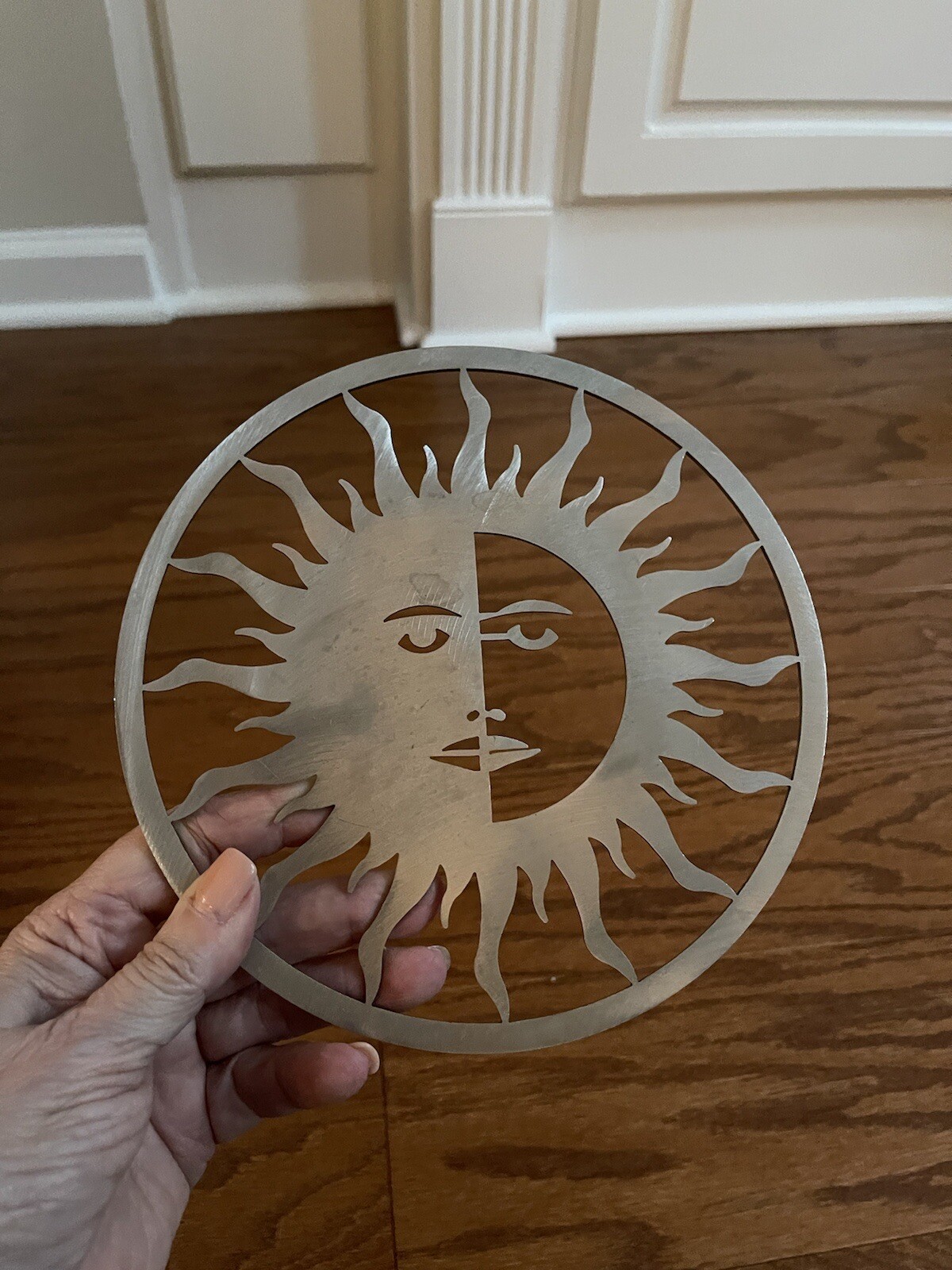 Sun Steel Silhouette Plasma Cut Out Silver Wall Window Decor-7.5” | eBay