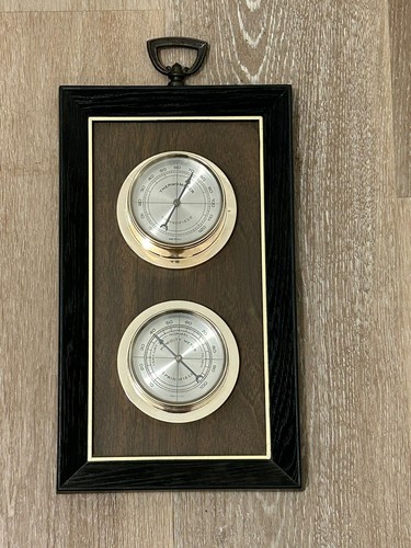 VTG Black Springfield Instrument Co Weather Station Thermometer ...