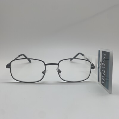 Foster Grant "Jacob" GUN METAL 1.25 ESSENTIALS READING READERS GLASSES ...