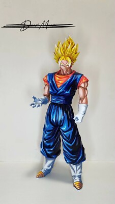 custom dragonball repaint BANPRESTO gros super saiyan vegito 30cm | eBay