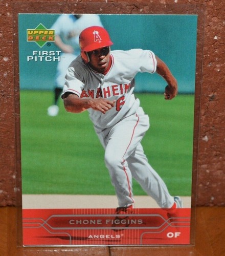 UD FIRST PITCH BASEBALL CARD 2005 PACK TO PENNY SLEEVE ANGELS CHONE ...