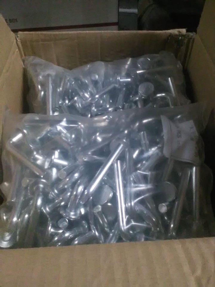 (50) Pallet Rack Drop Pin - J Bolt Safety Clip - Universal Pallet Rack ...