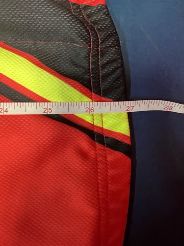 Funkier Mens Medium Cycling Jersey Red Black Yellow Full Zip | eBay