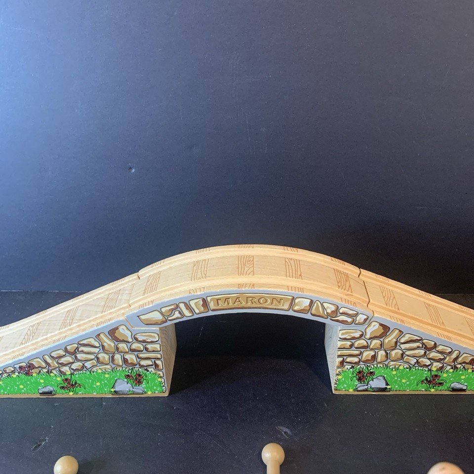 Thomas the Train Wooden Railway Buildings Sir Topham Hatt Maron Bridge ...