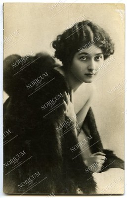 RPPC beautiful woman risque antique Austria 1908, kuk era, portrait ...
