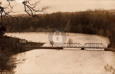 Madison OH Ohio Iron Bridge on Grand River, Wm Martin House RPPC ...