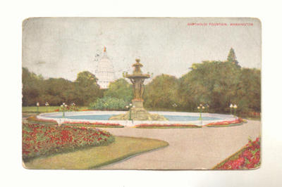 1908 Bartholdi Fountain Washington D.C Vintage Postcard | eBay