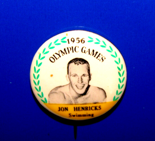 1956 Olympic Badge Jon Henricks Swimming Nice | eBay