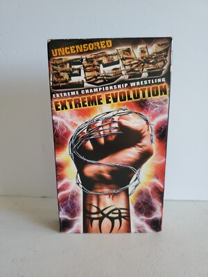 ECW - Extreme Evolution (VHS, 2000, Uncensored) Wrestling 90s ...