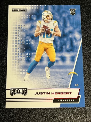 2020 PANINI PLAYOFF #203 JUSTIN HERBERT Rookie Red Zone insert | eBay