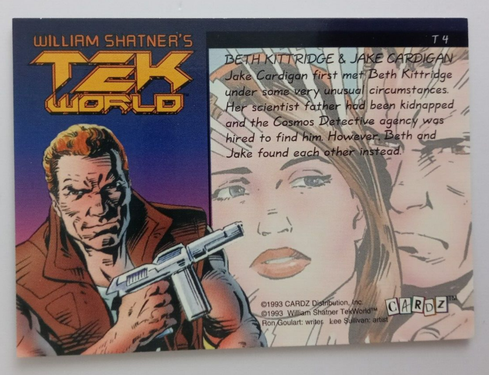 1993 Cardz William Shatner's Tek World Tekchrome Chase Cards # T4 | eBay