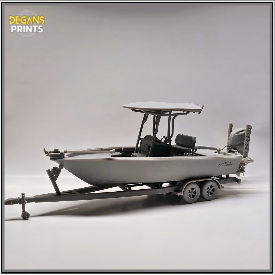 SeaChaser 23LX Center Console Boat Model & trailer kit 1-24 scale ...