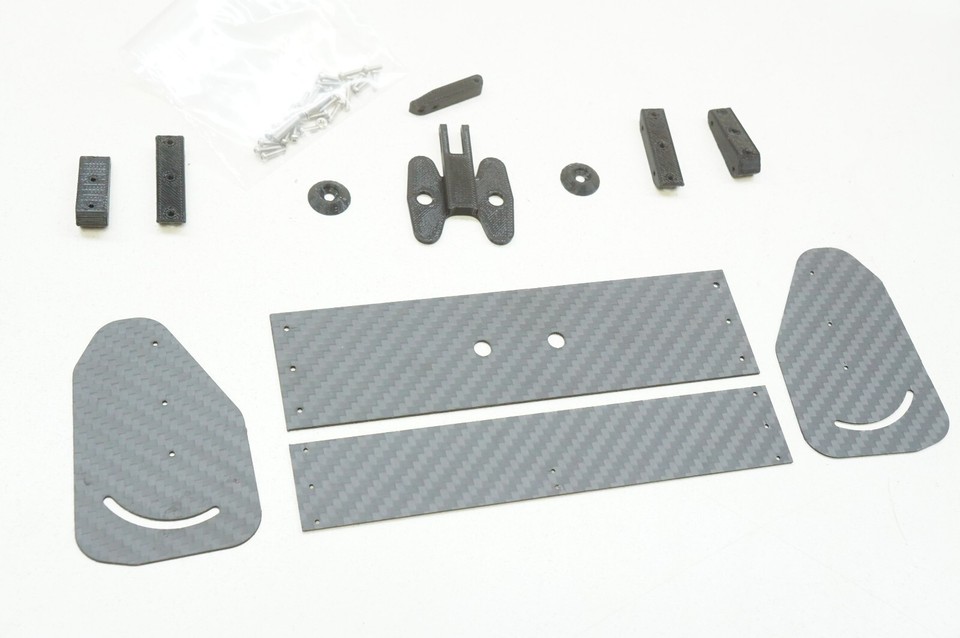 Adjustable Carbon Fiber Rear Wing Spoiler for Associated B6 Buggy B7 ...