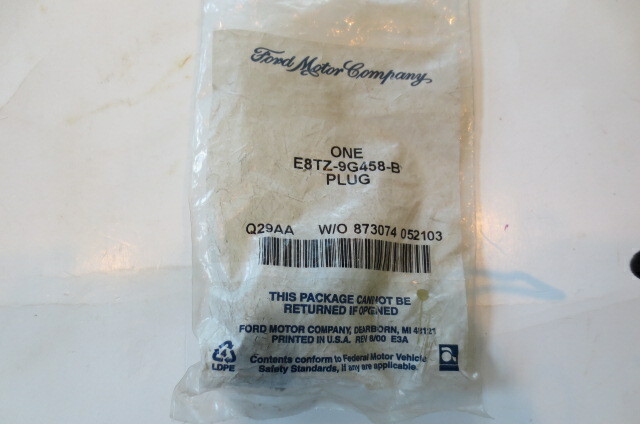 NOS OEM Ford Truck Exhaust Manifold Plug (2 Pack) E8tz 9g458 a for sale ...