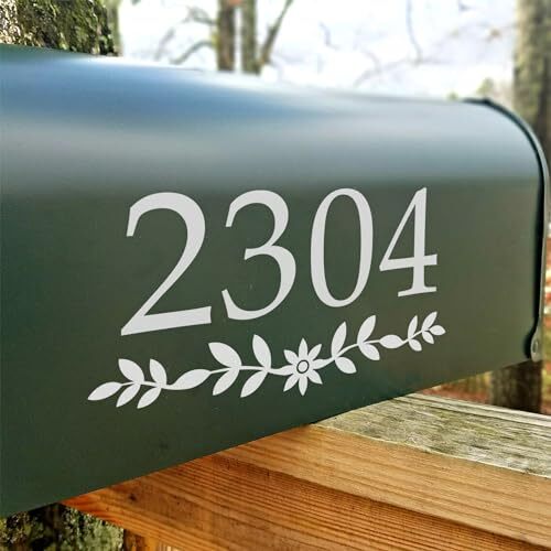 3 Inch Reflective Mailbox Numbers for Outside Rustic Style Front Door ...