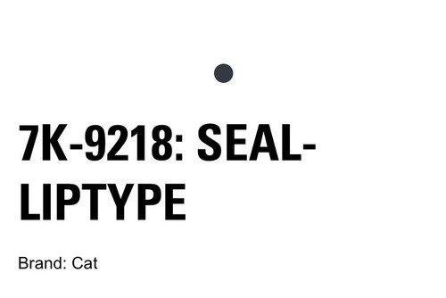 Caterpillar Nos Oem Lip Seal 7K-9218. Cat New Factory Parts 7k9218. | eBay