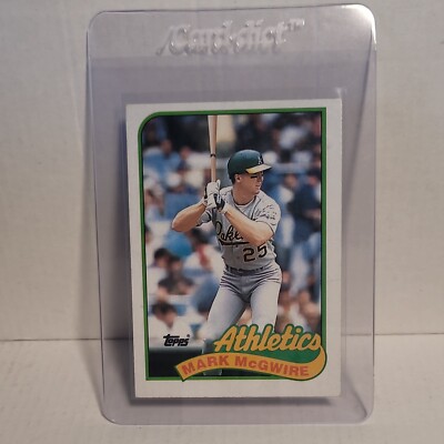 Mark McGwire 1989 Topps Error Card! #70 Wrong Weight At 220LBS EUC | eBay