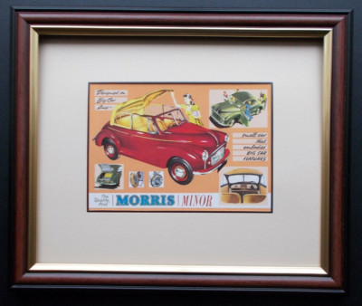 MORRIS MINOR PRINT FRAMED | eBay UK