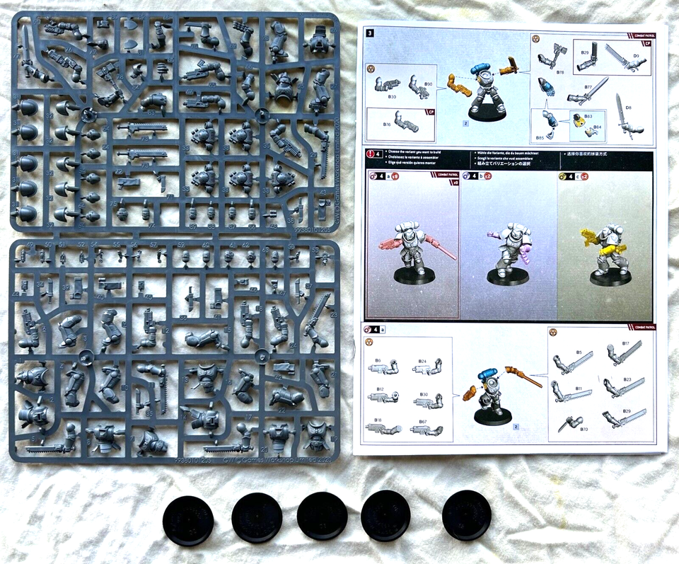 40K Primaris Space Marines 5 Assault Intercessors MULTI POSE NOS Brand ...