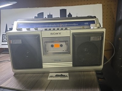 Vintage Sony CFS- 43 Boombox blaster Cassette Player PLEASE READ | eBay