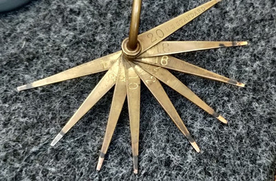 Antique Gold Testing Needles 4kt to 20kt U.S. Standard Ring Jewelers ...