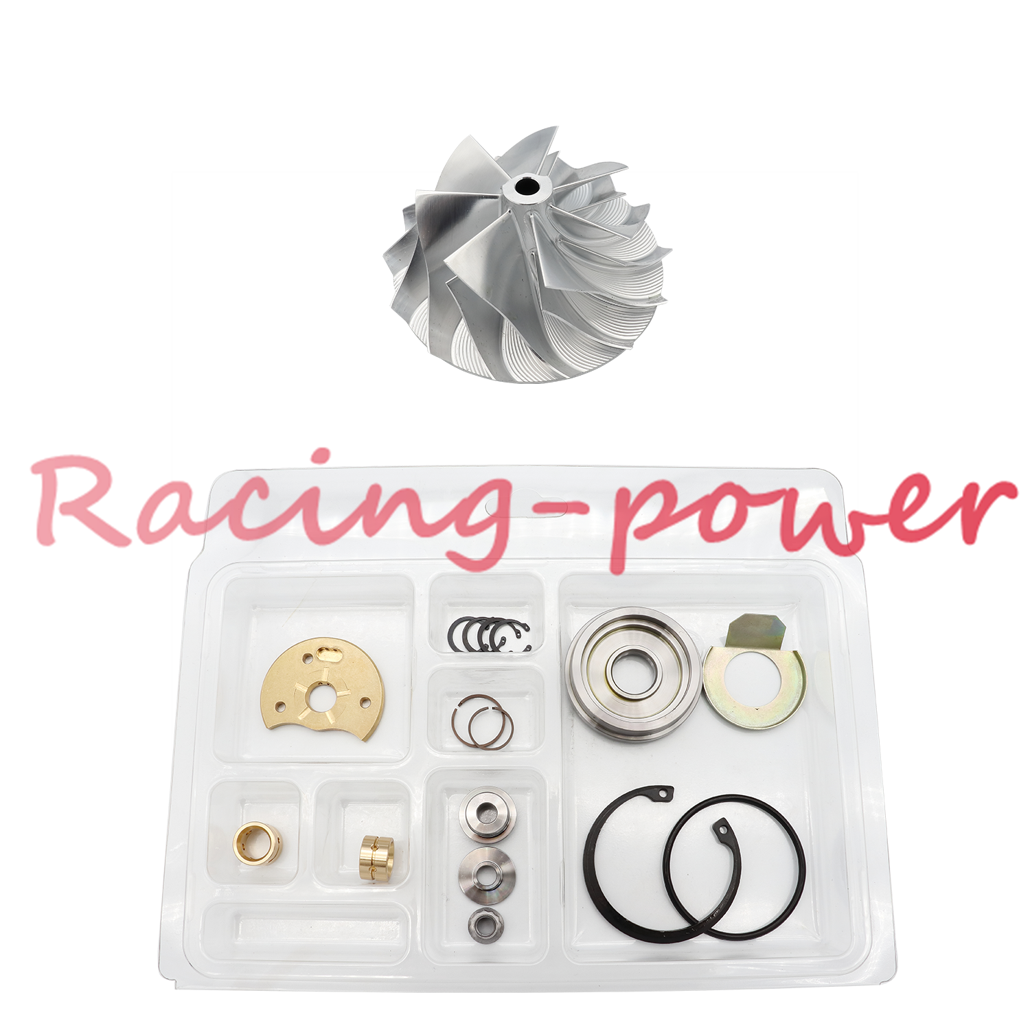 Rebuild Repair Kit+Billet Comp. wheel 60/80MM for 04.5-07 Dodge Ram 5.9 ...