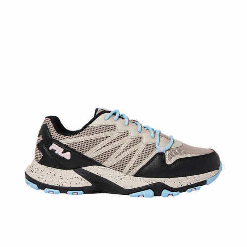 FILA Women's Quadrix Trail Running Sneakers – Black/Silver/Aqua – Size ...