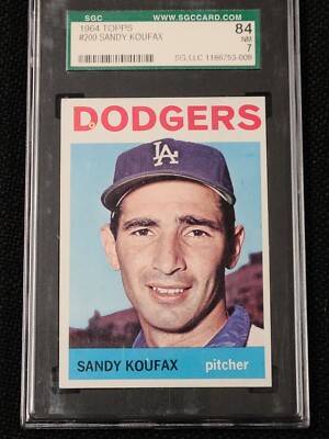 1964 Topps #200 Sandy Koufax SGC 84 7 | eBay