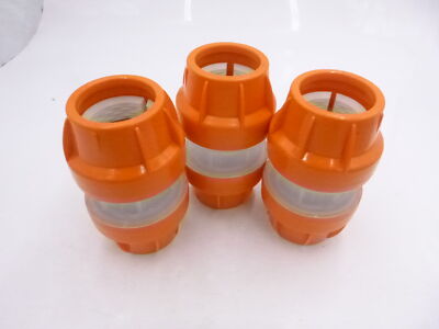 3 Pack Dura-Line 2" Clear Lock Orange Coupler | eBay