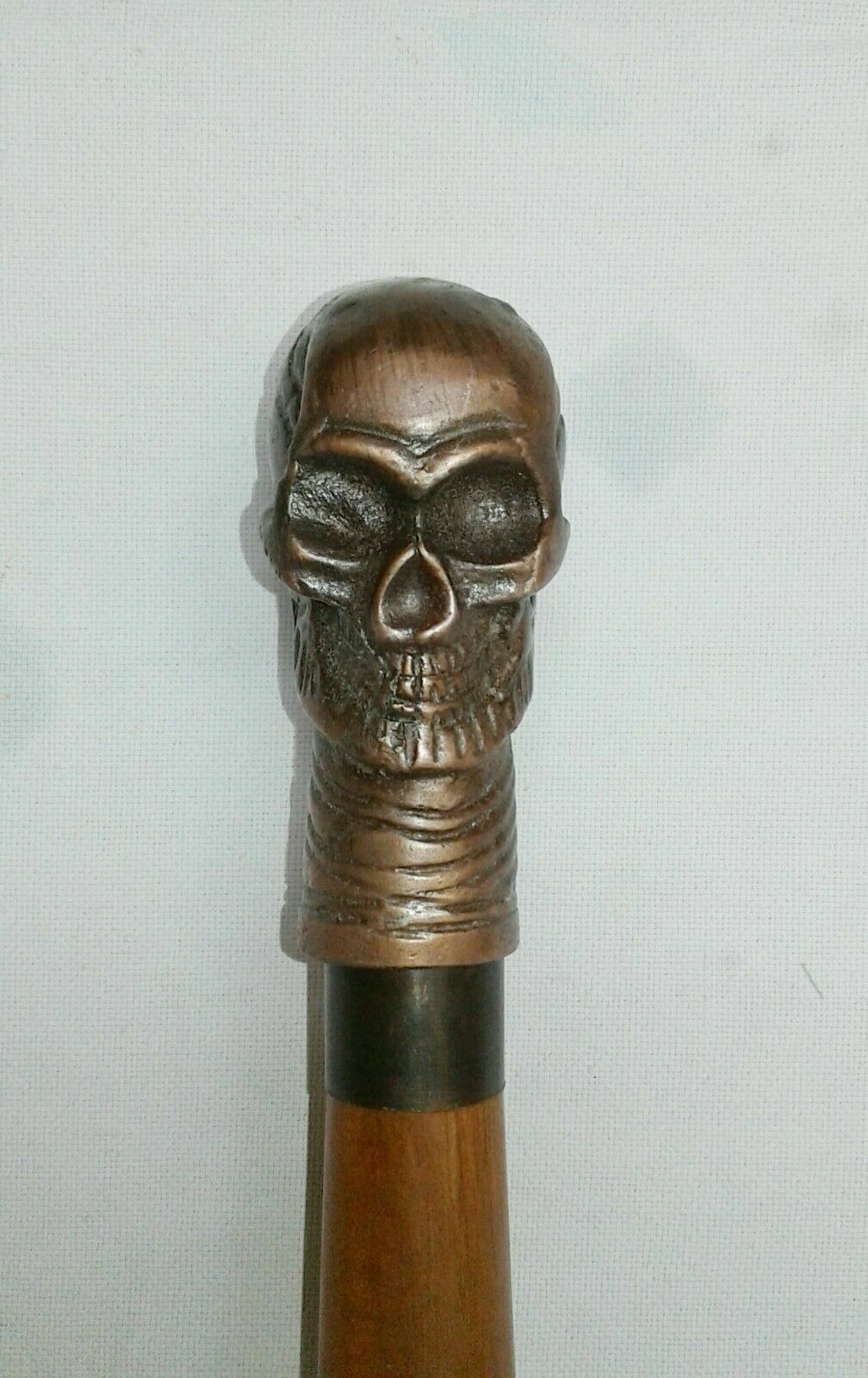 Aluminium Copper Antique Skull Head Handle Victorian … - Gem