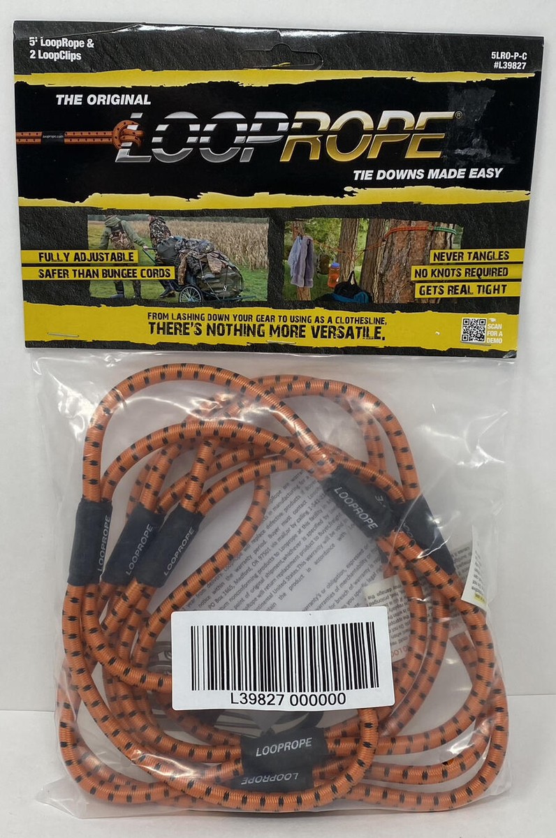 Looprope Tie Down Hillman Easy Knot Style Rope Loop 3 5/8""
