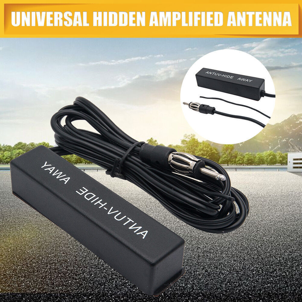 Electronic Car Stereo Aerial AM FM Radio Hidden Hide Amplified Antenna ...