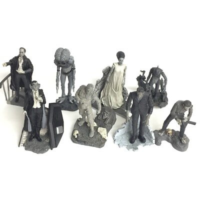 Universal Studios Monsters Mini Figure Collection Monotone ver. 8pcs ...
