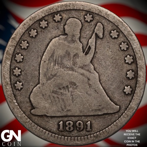 1891 S Seated Liberty Quarter A0882 | eBay
