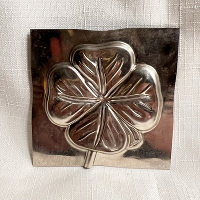 Vintage Four Leaf Clover Shamrock Metal Chocolate Mold - St. Patrick’s ...