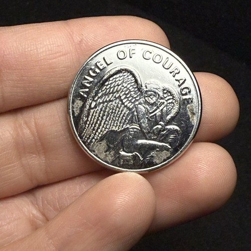 AngelStar Angel Of Courage Religious Pocket Coin Medal Token | eBay