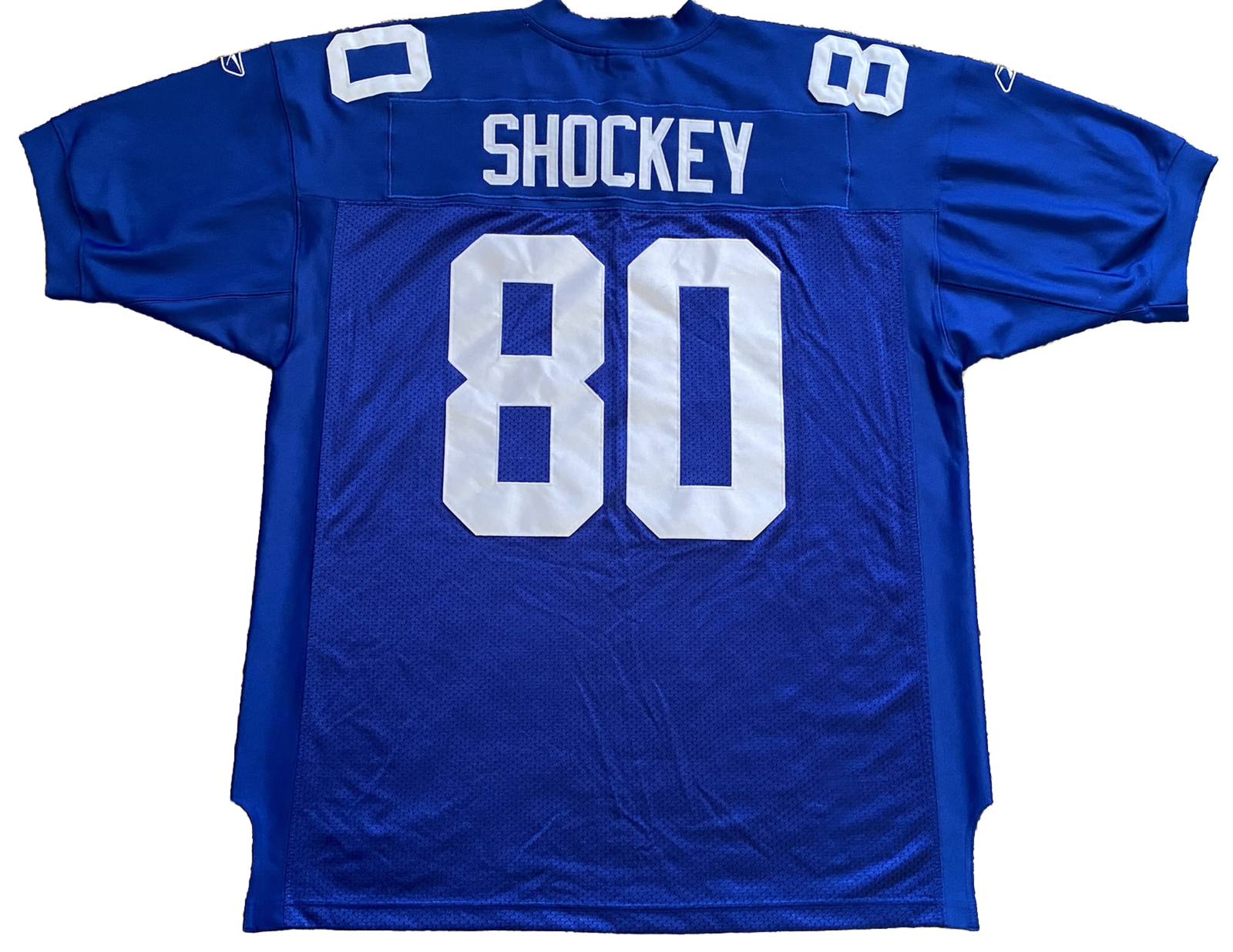 VTG AUTHENTIC 00's JEREMY SHOCKEY NEW YORK GIANTS NFL REEBOK JERSEY 52 ...