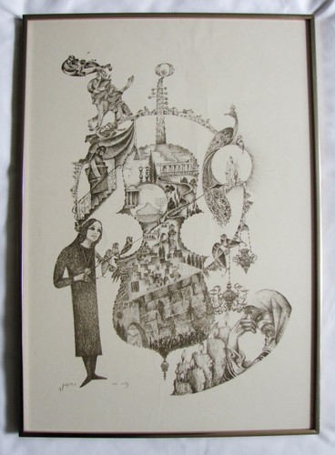 Moshe Bernstein Jerusalem of Gold, Shuli Natan Framed Poster / Print ...